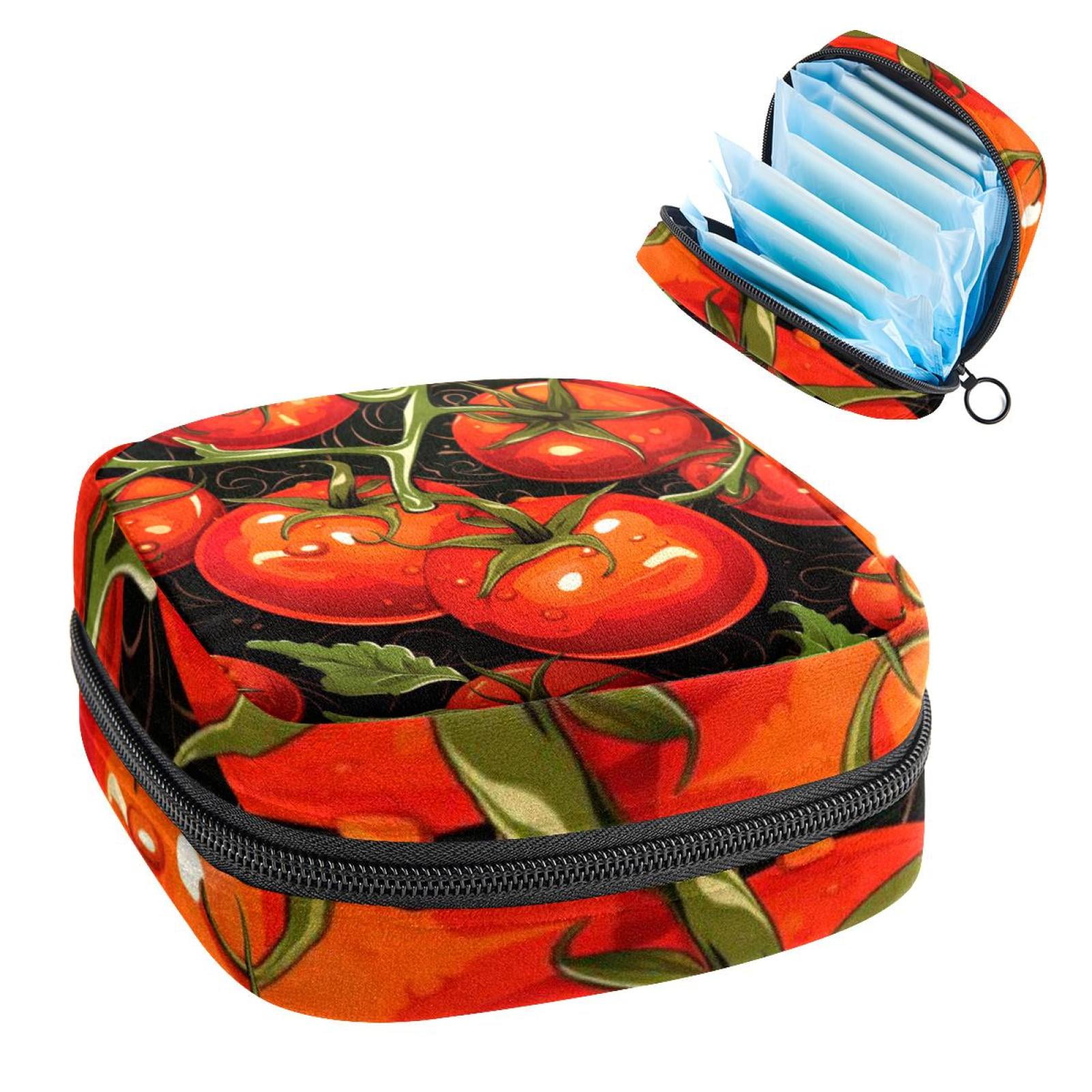 Tomato Period Pouch Sanitary Napkin Organizer Travel Storage Bag ...