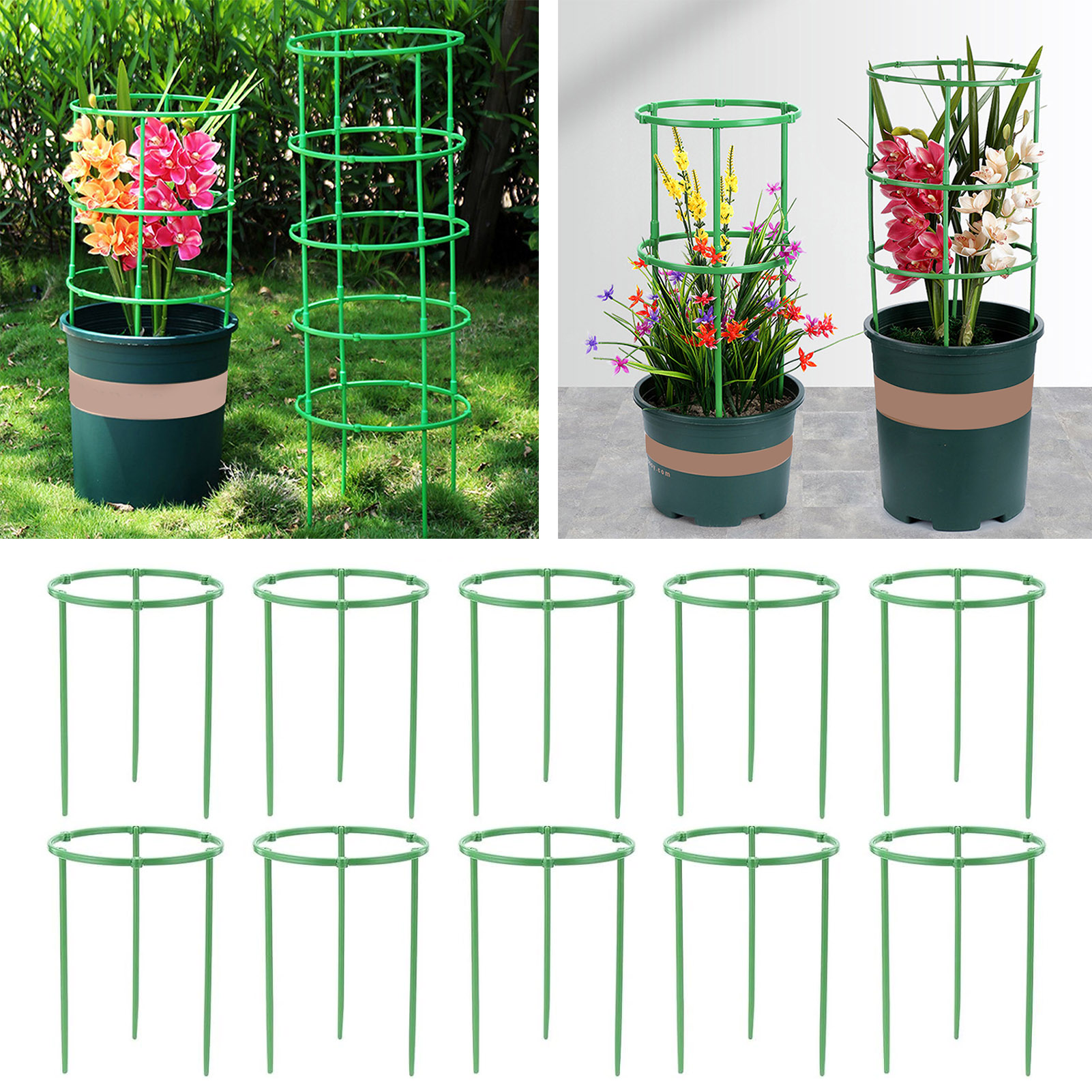 Tomato Plant Support Cages Garden Cucumber Trellis Stable Structure ...