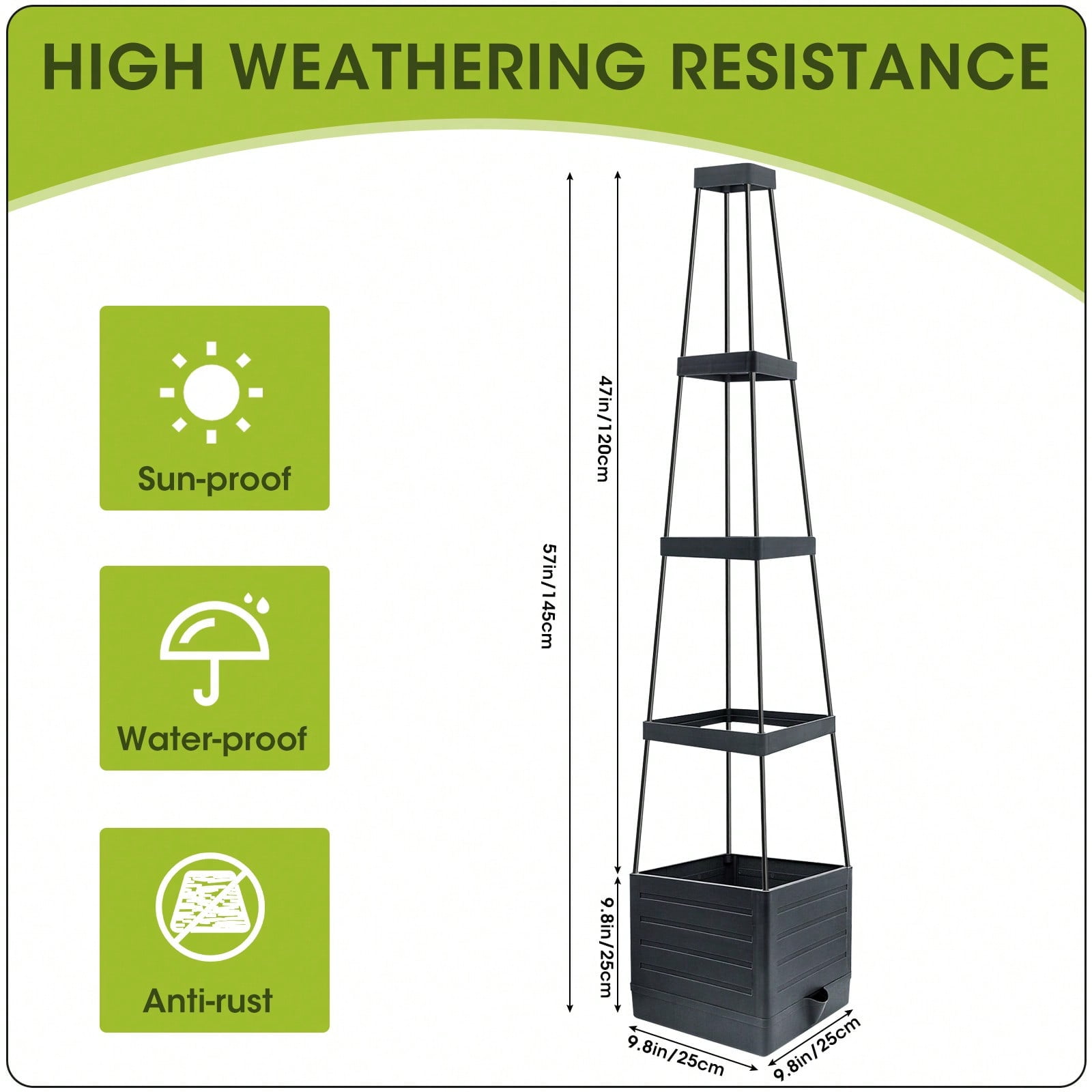 Tomato Planter With Trellis, Self Watering Tomato Cages For Garden Pots ...