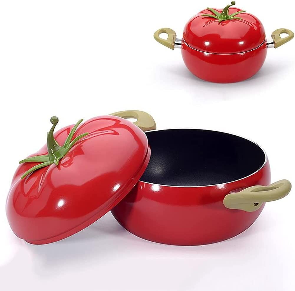 Tomato Shape Soup Pot, Aluminum Stockpot, Creative Food Non-Stick ...