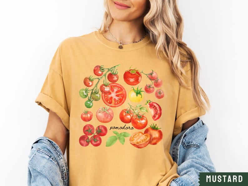 Tomato Shirt, Cottagecore Clothing, Fruit Shirt, Vegetable Tshirt ...