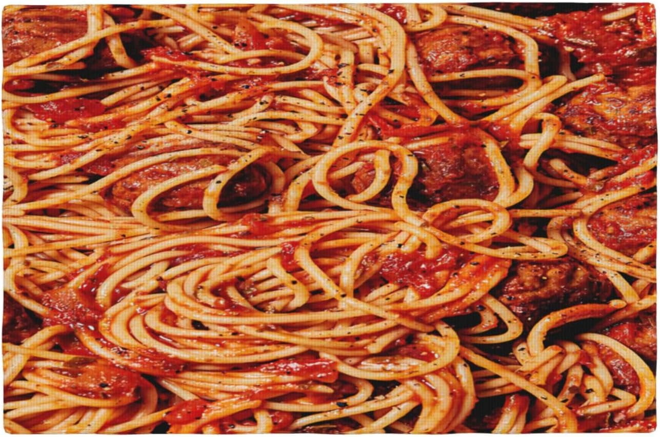 Tomato Spaghetti Set of 4 Italian Pasta Table Mats Washable Place Mats ...