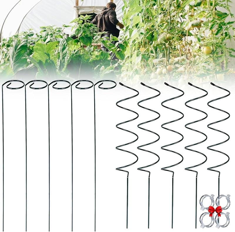 Tomato Stakes And Supports, Tomato Twist, Twisted Tomato Stakes, Spiral ...