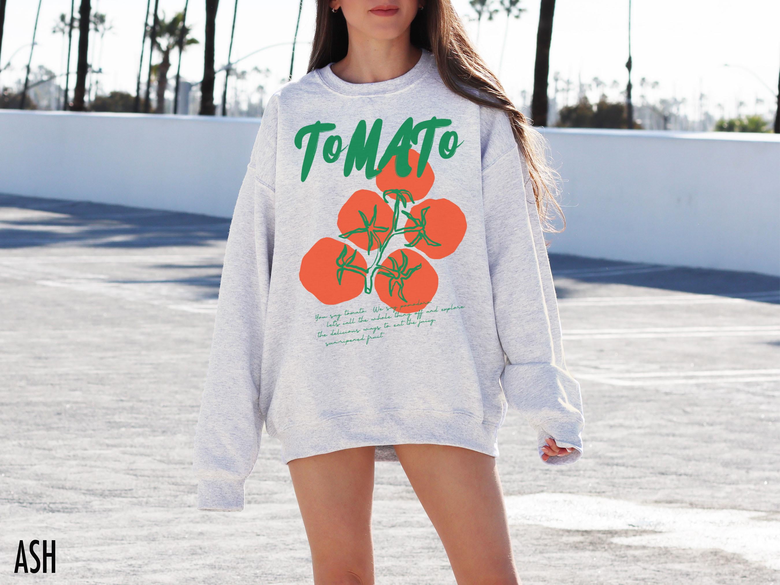 Tomato T-Shirt, Food Crewneck, Tomato Girl Summer, Farmers Market T ...