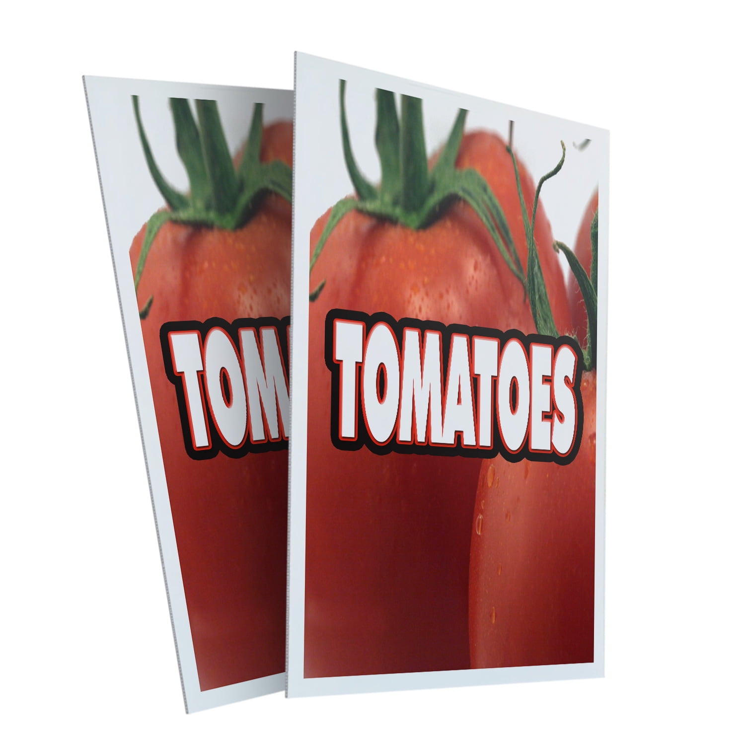 Tomatoes (2-PACK) 24" x 36" Plastic Signs | Sign Insert 4mm Corrugated ...