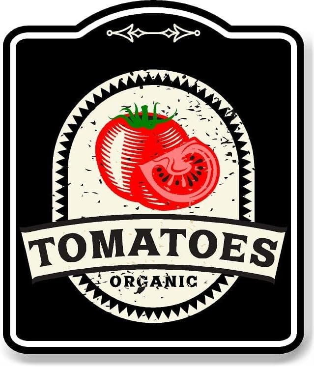 Tomatoes Vintage Kitchen Decor Produce BLACK Aluminum Composite Sign ...