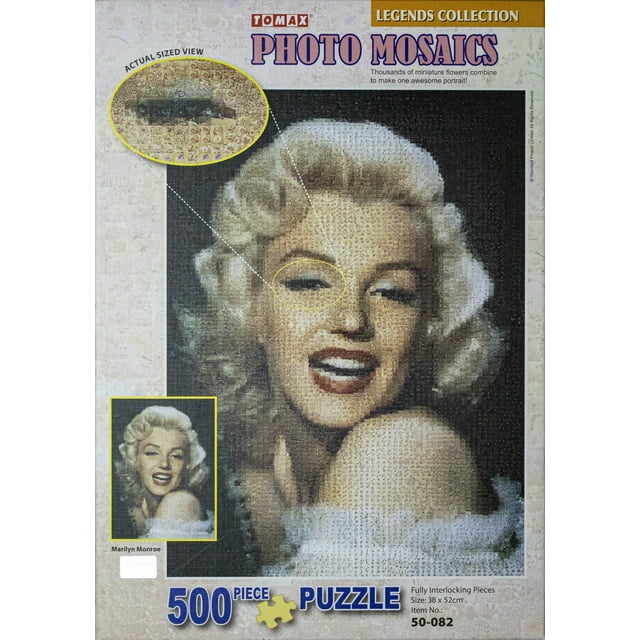 Tomax Jigsaw Puzzle - Photo Mosaics - Marilyn Monroe (Color) (500 ...