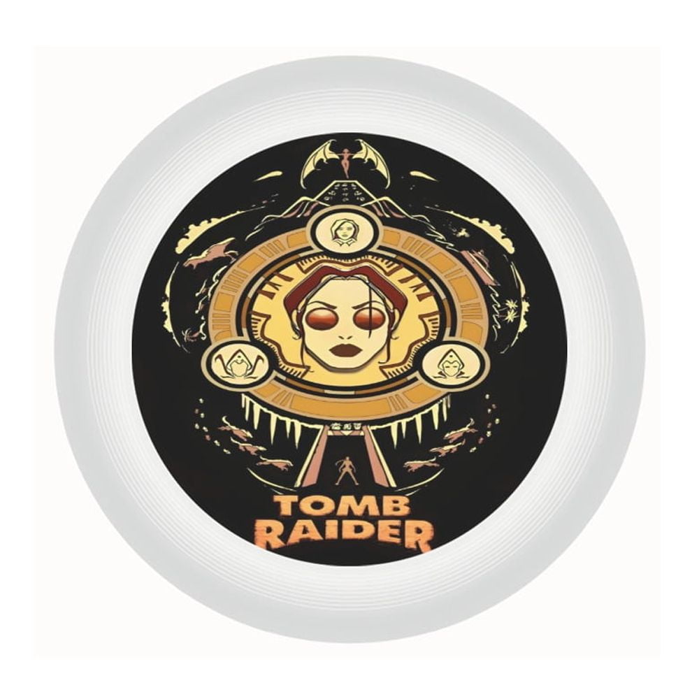 Tomb Raider Patterned Frisby Slip Resistant And Stable Throw With A ...