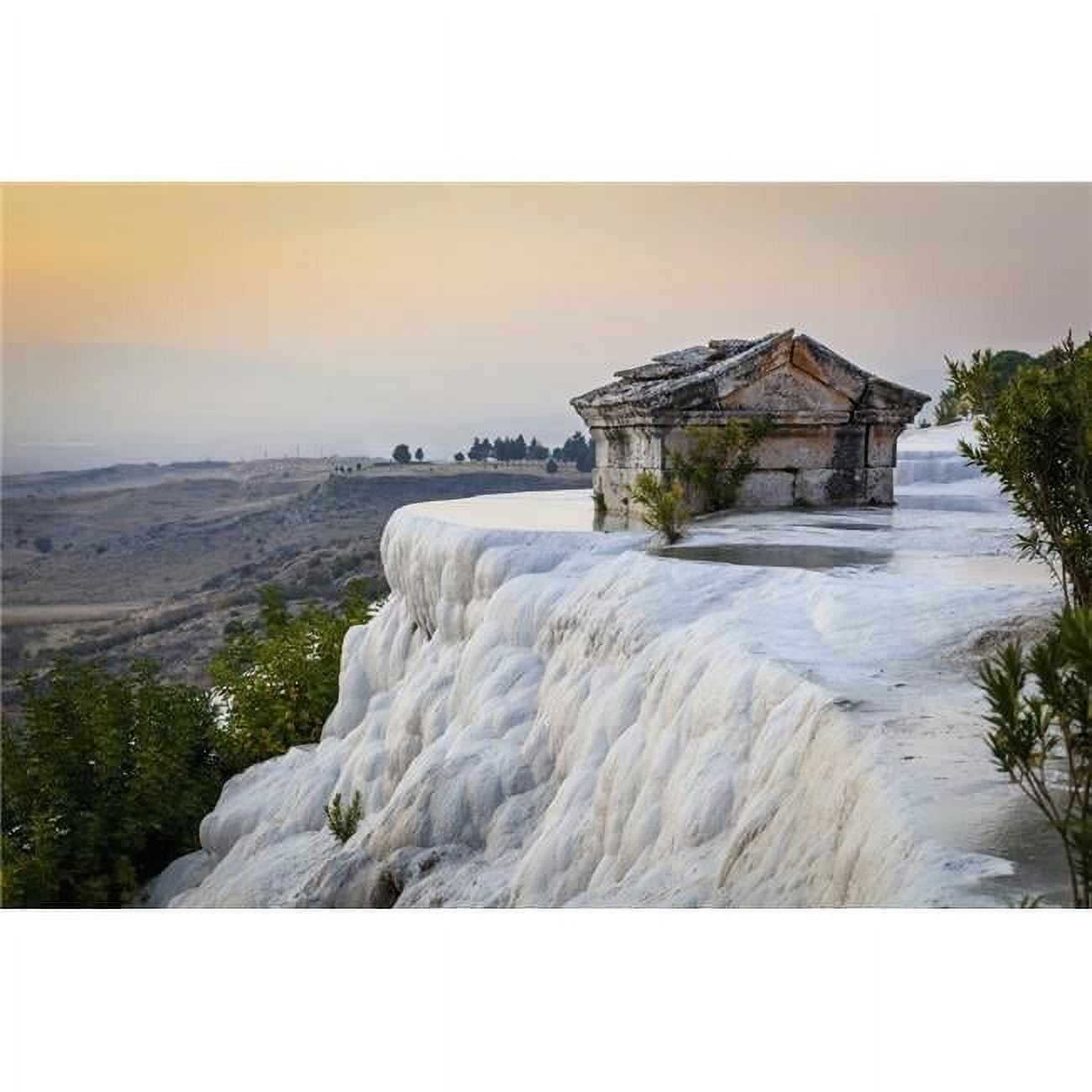 Tomb Submerged in a Travertine Pool in Hierapolis - Pamukkale Turkey ...