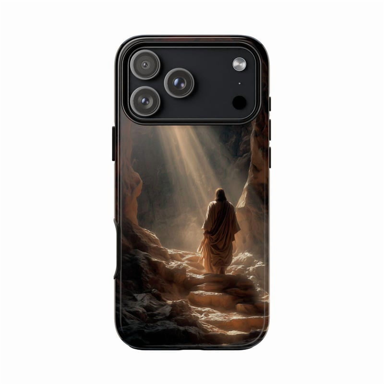 Tomb of Jesus Christ Resurrection Faith Scene iPhone Case 17 16 15 14 ...