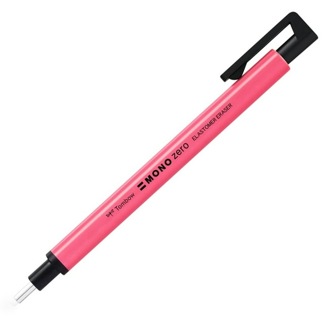 Tombow MONO Zero Eraser Pen - 2.3mm Round Tip - Neon Pink Barrel - Single - Walmart.com