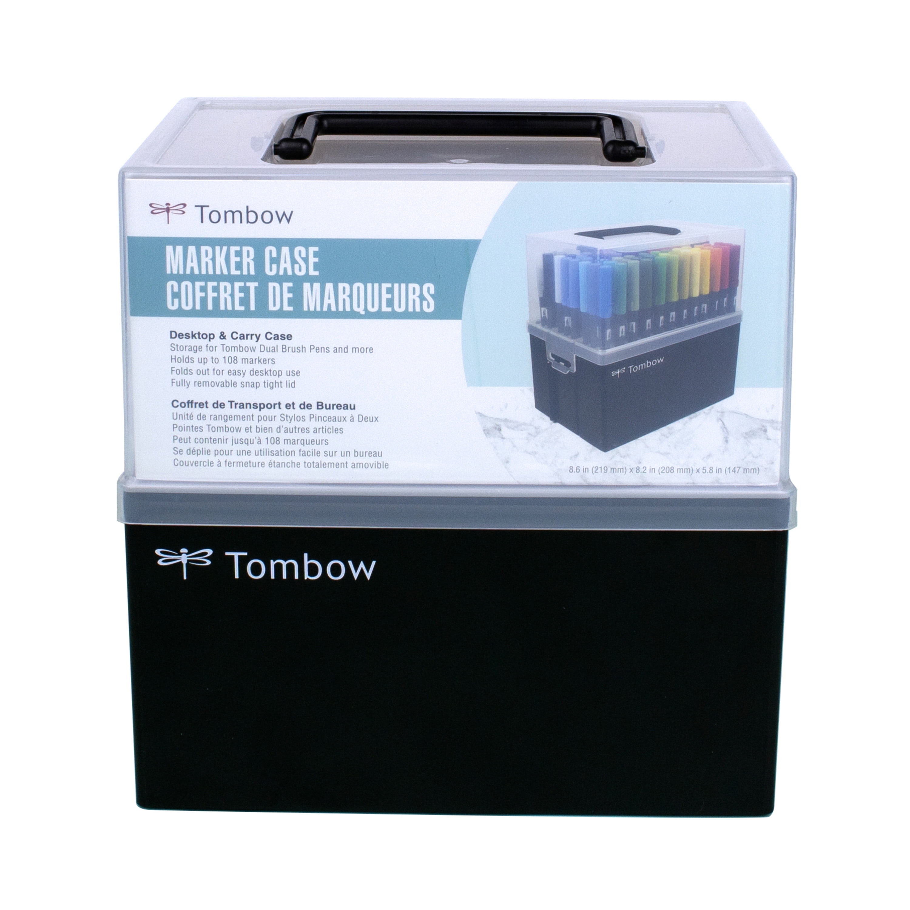 Tombow Marker Storage Case, Accordion Base, Assorted Colors, 108-Slot ...