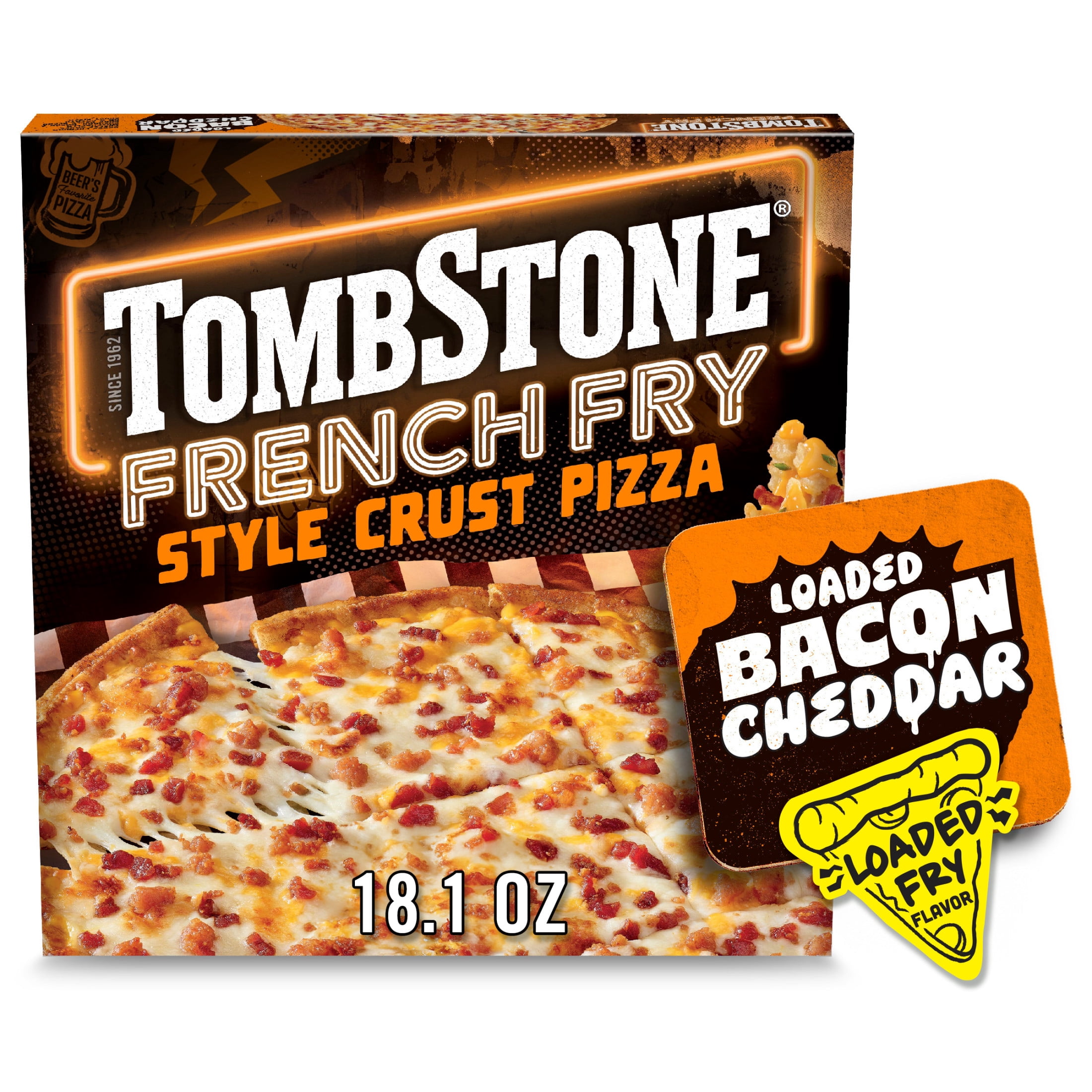 Tombstone French Fry Style Crust, Loaded Bacon Cheddar Cheese, Gluten ...