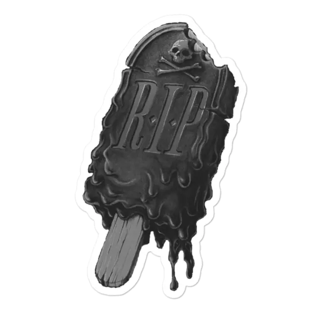 Tombstone Ice Cream Sticker Phone Decal Water Bottle Stickers Car ...