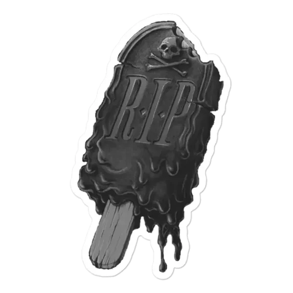 Tombstone Ice Cream Sticker Phone Decal Water Bottle Stickers Car ...