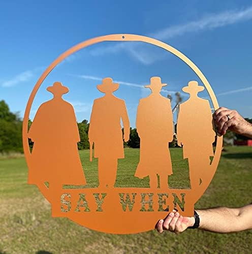 Tombstone Metal Sign (12" H x 12" W, I'm Your Huckleberry", Copper ...