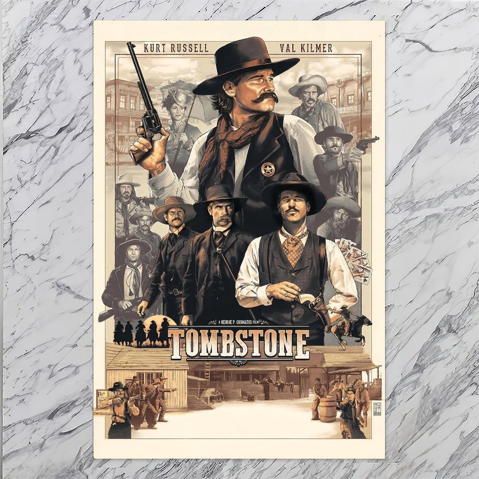 Tombstone Poster, Wall Art & Fine Art Print, Home Decor, Western Movie ...