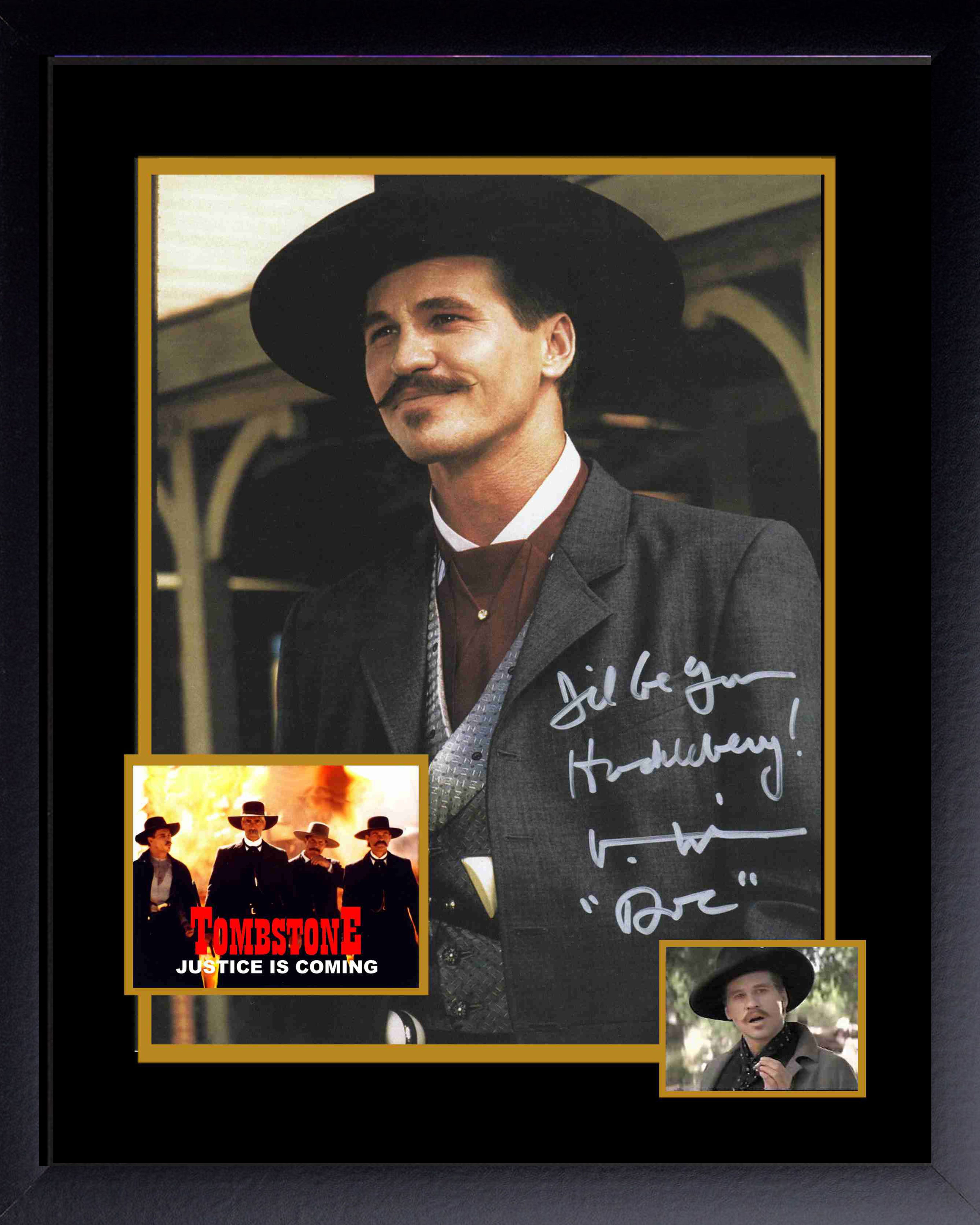 Tombtone Justice Is Coming Photo Collage Doc Holliday Framed Art 11 x 14 Old WEst Cowboy OK ...