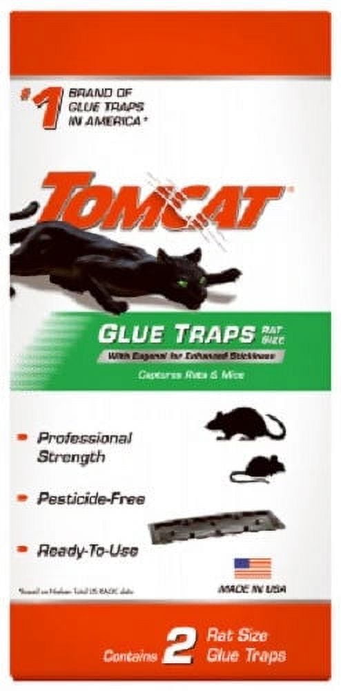 Tomcat 0362810 2-Pack Ready to Use Mouse & Rat Glue Traps - Quantity of 12 - Walmart.com