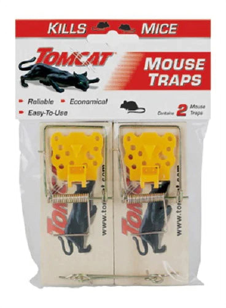 Tomcat 0373524 2-Pack Wooden Old Fashioned Spring Set Mouse Traps ...
