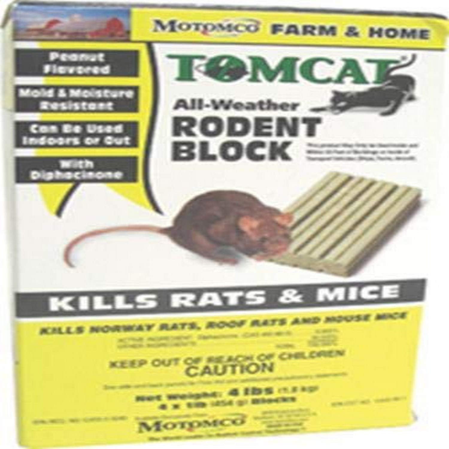 Tomcat 048745324654 Weather Rodent Block Pest Control, 1 lb, Brown/A ...