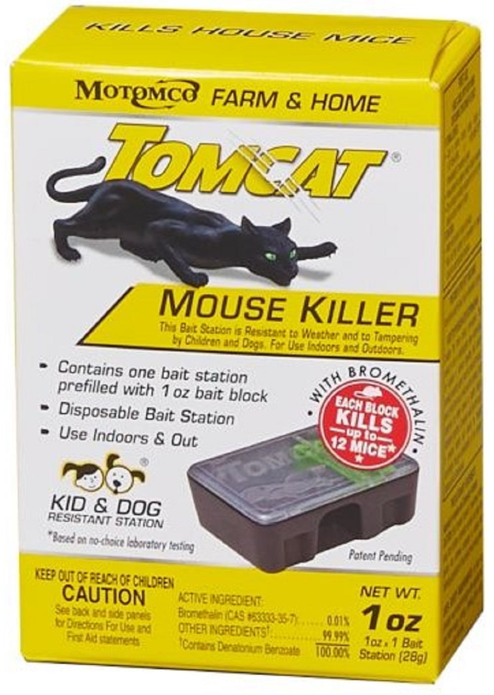 Tomcat 22610 Mouse Killer Disposable Kid and Dog Resistant Station ...