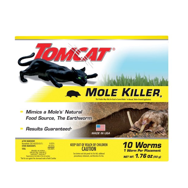 Tomcat Mole Killerₐ, Mimics Natural Food Source, Poison Kills in a ...