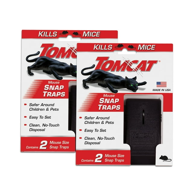 Tomcat Mouse Snap Traps 2-Pack - Walmart Business Supplies