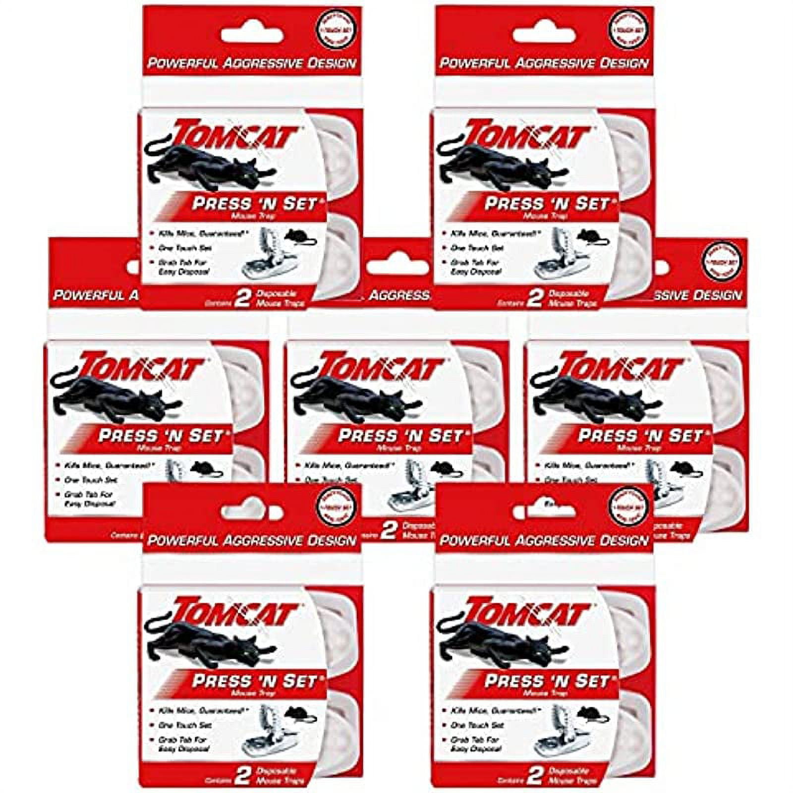 Tomcat Snap Mice Rodent Catcher, Press 'N Set Mouse Trap, 2 Traps/Pack ...