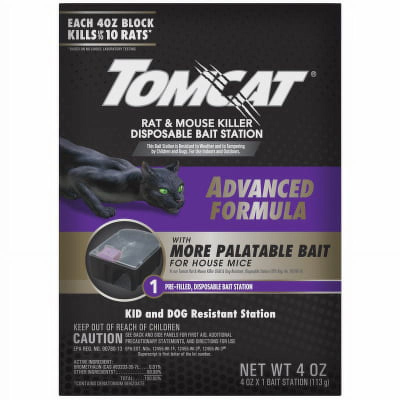 Tomcat Tomcat 1 Pack Advanced Formula Tier 1 Disposable Rat Bait ...