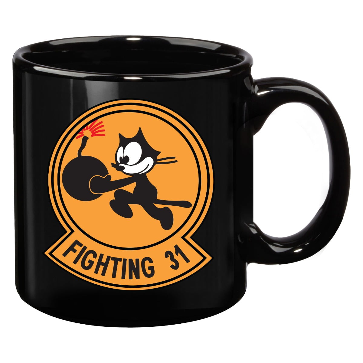 Tomcatters VF-31 Fighting 31 Large 20 oz Black Mug - Walmart.com