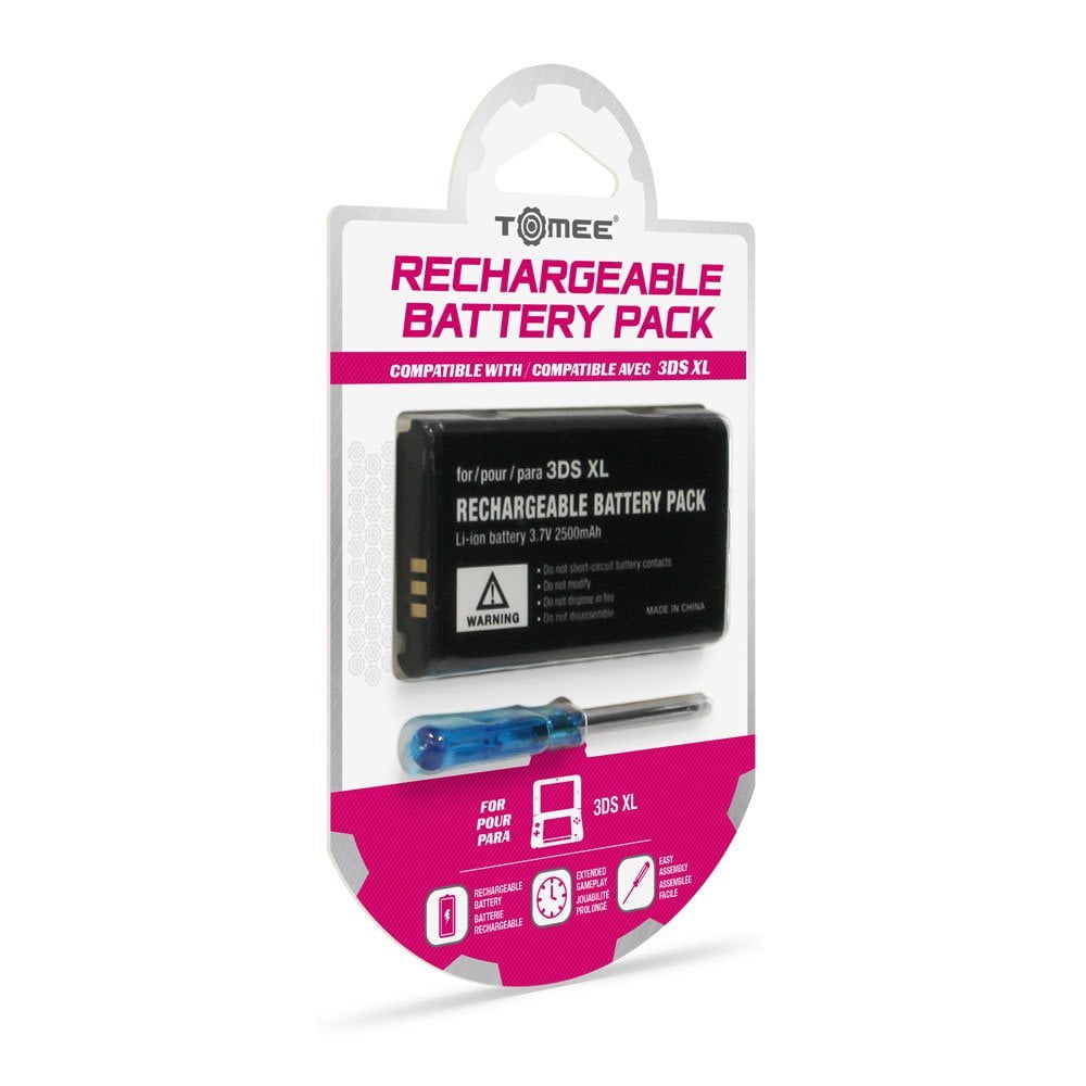 Tomee Rechargeable Battery Pack 2500 mAh Li-Ion for Nintendo 3DS XL ...
