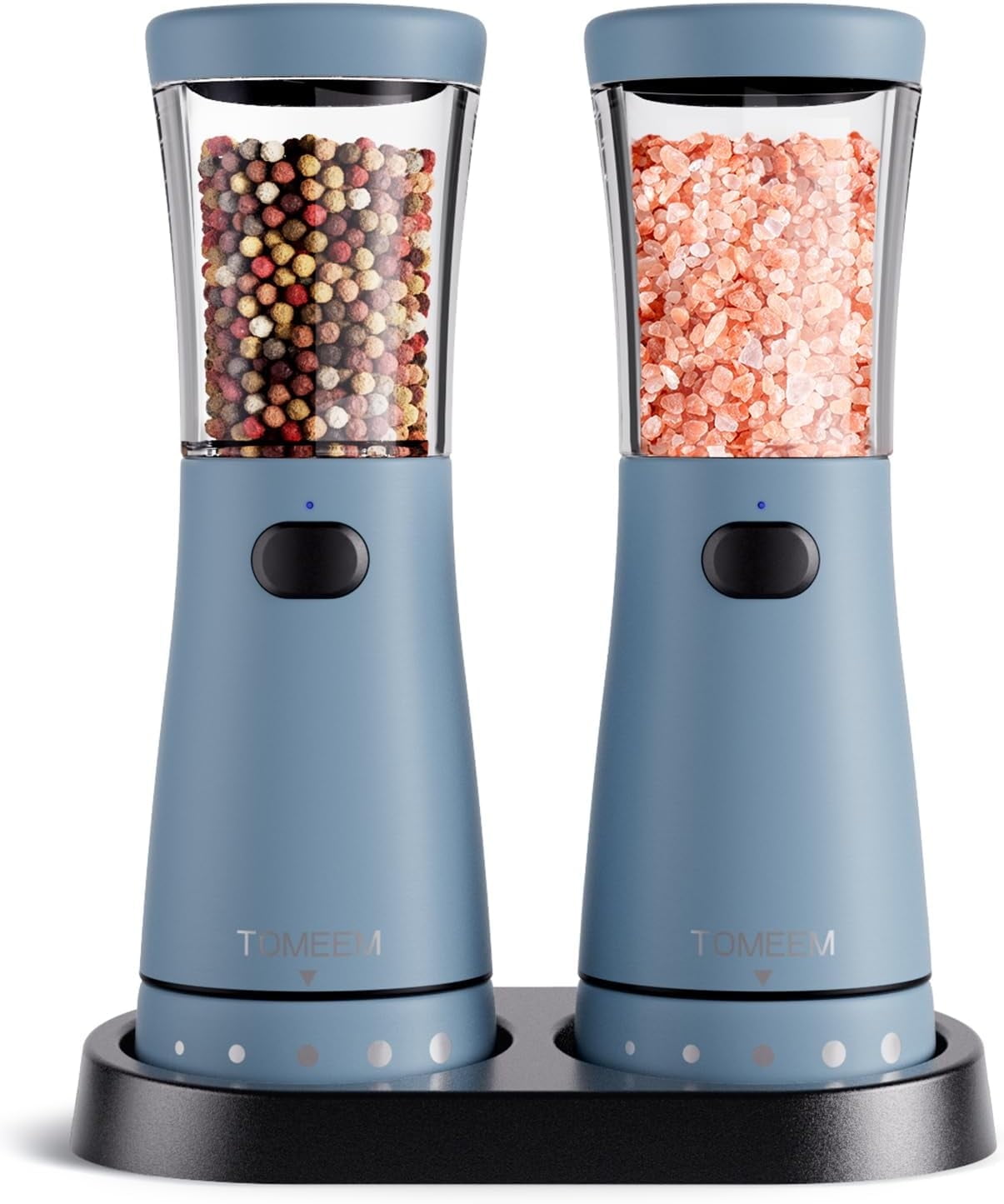 TOMEEM Electric Salt & Pepper Grinder, Adjustable Coarseness ...