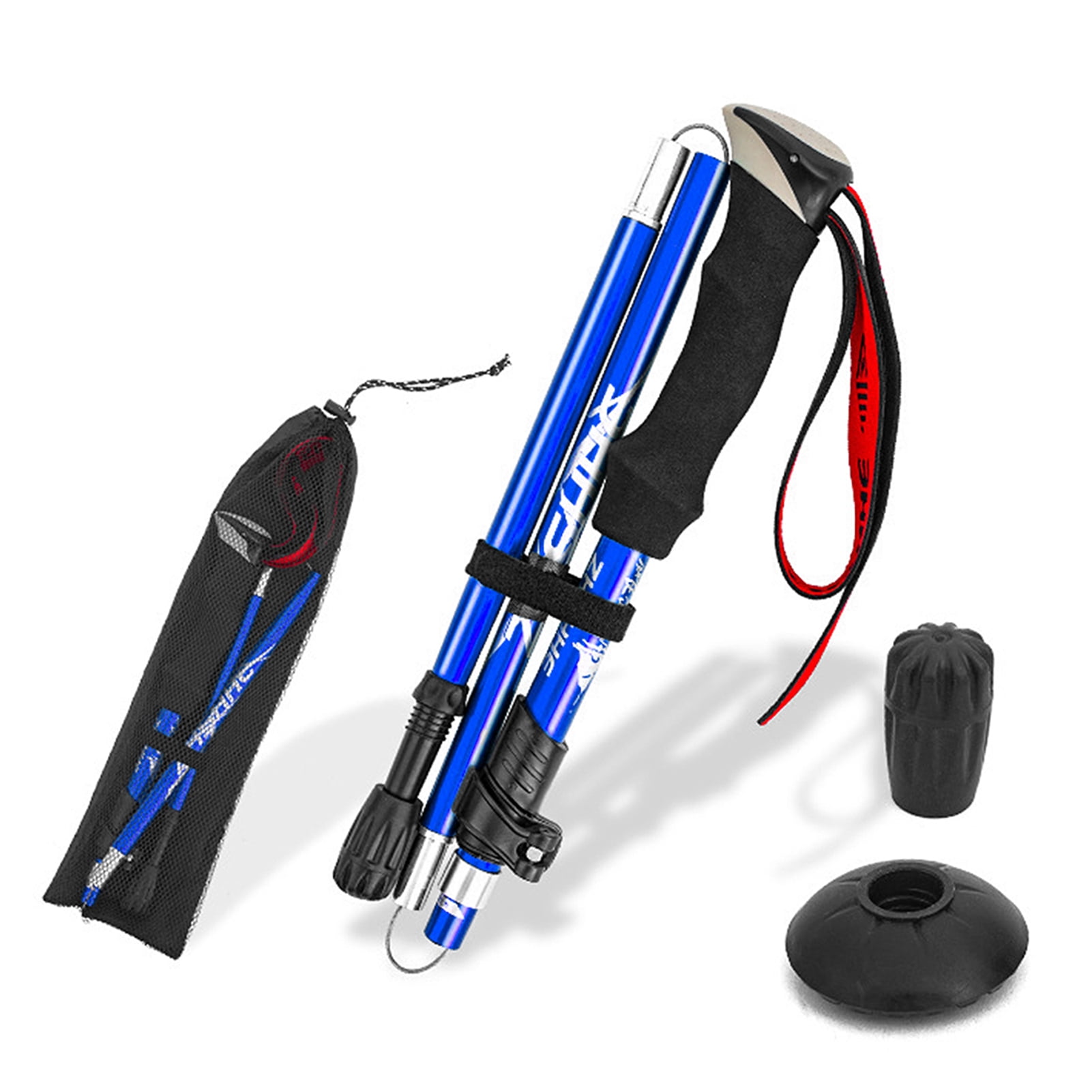 Tomfoto Lightweight Collapsible Trekking Pole Five-fold Walking Stick ...
