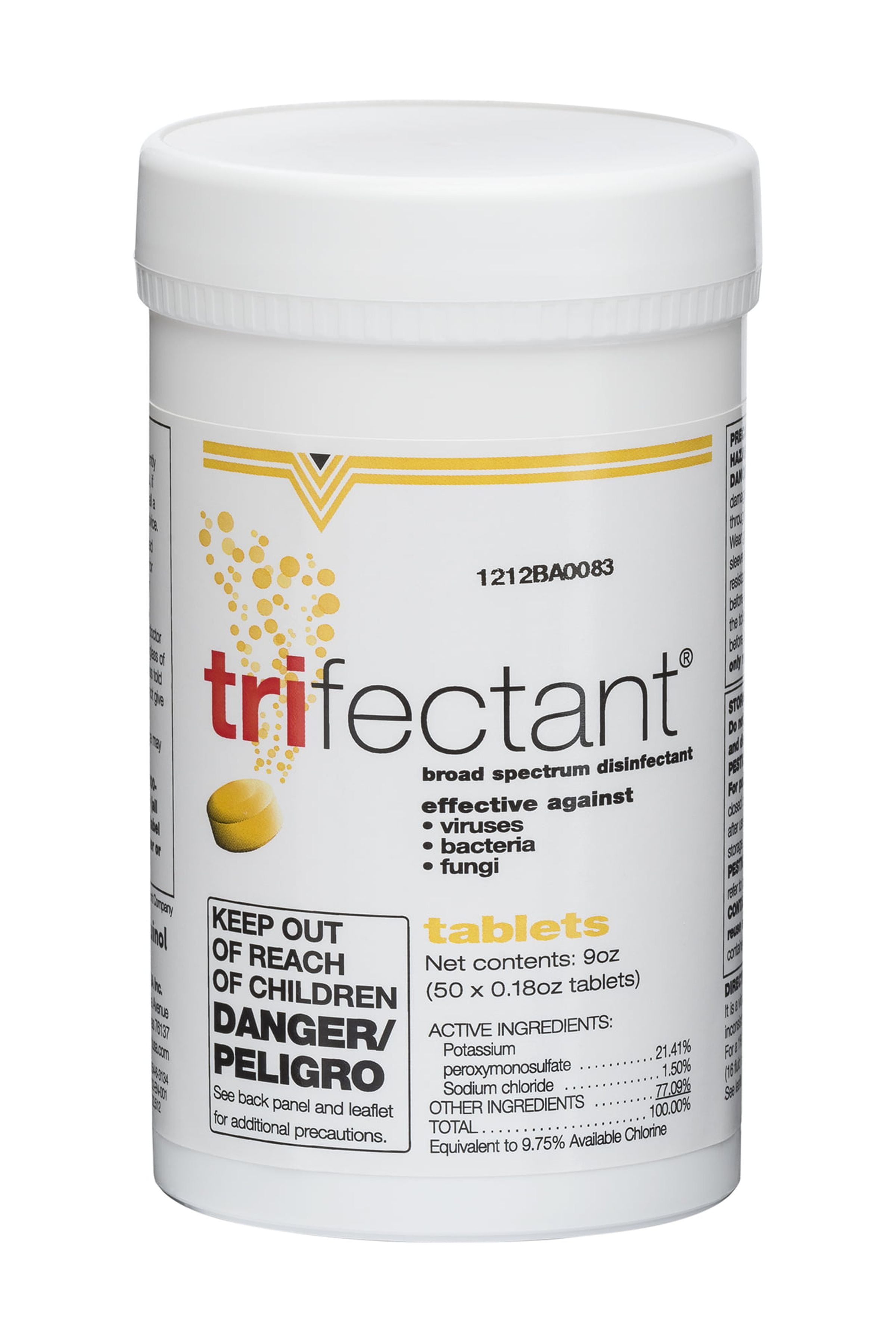 Tomlyn Trifectant Disinfectant, 50 Tablets - Walmart.com