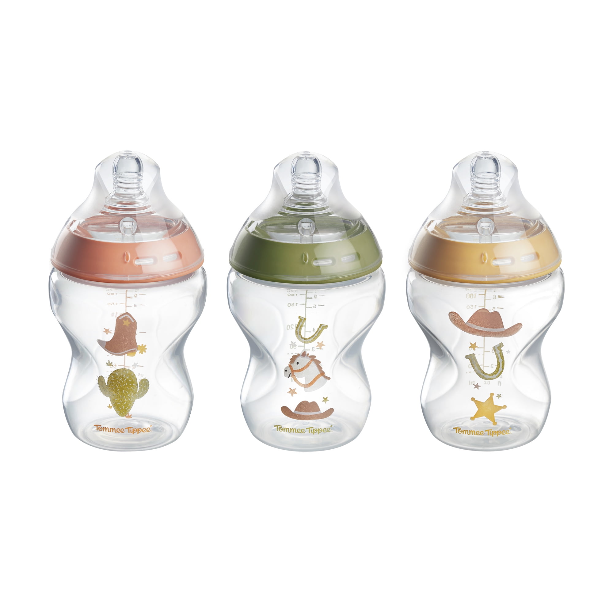 Tommee Tippee Natural Start Baby Bottles for 0m+, Pack of 3, 9oz Baby ...