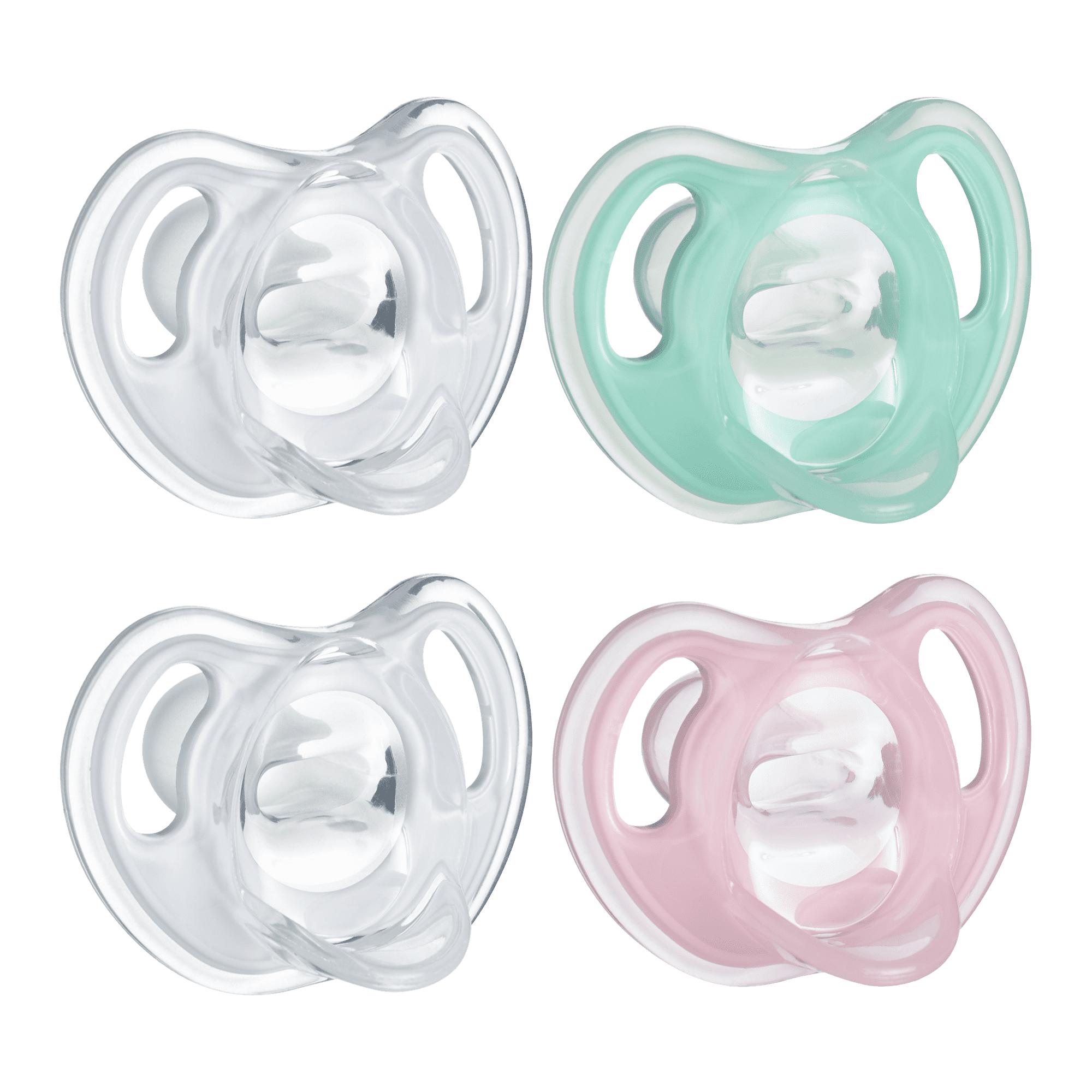 Tommee Tippee Ultra-Light Silicone Pacifier, Symmetrical One-Piece ...