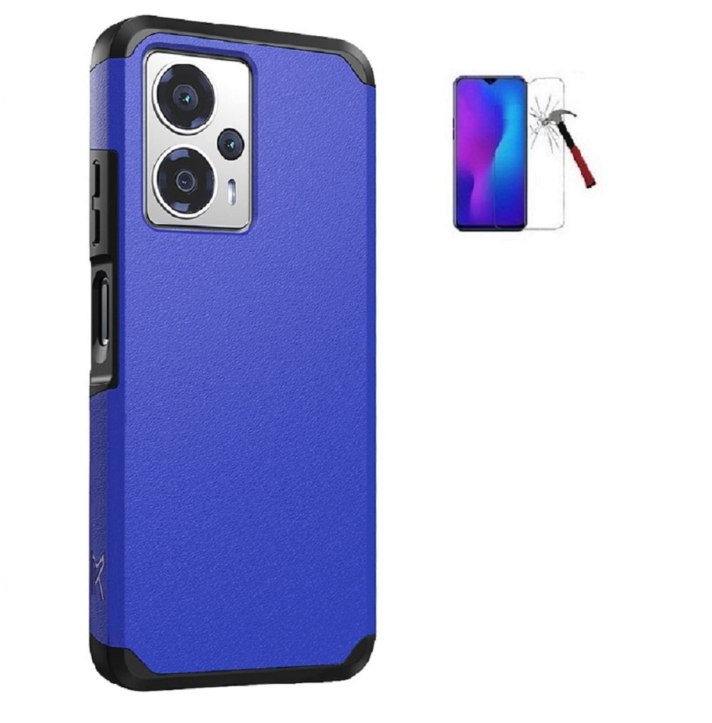 Tommulti Rugged Hard Shell Cell Phone Case with Screen Protector for AT ...