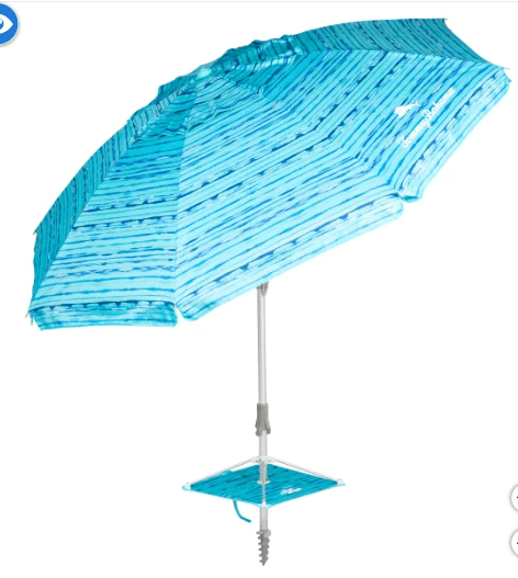 Tommy Bahama ANCHORX 7.5’ Beach Umbrella System Light Blue - Walmart.com