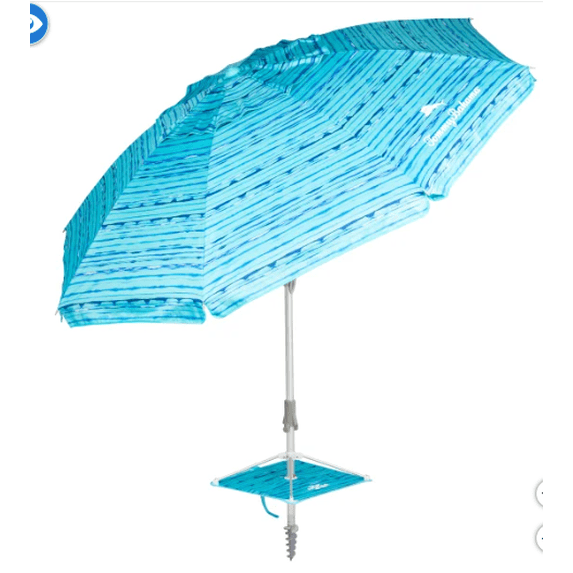 Tommy Bahama ANCHORX 7.5’ Beach Umbrella System Light Blue - Walmart.com