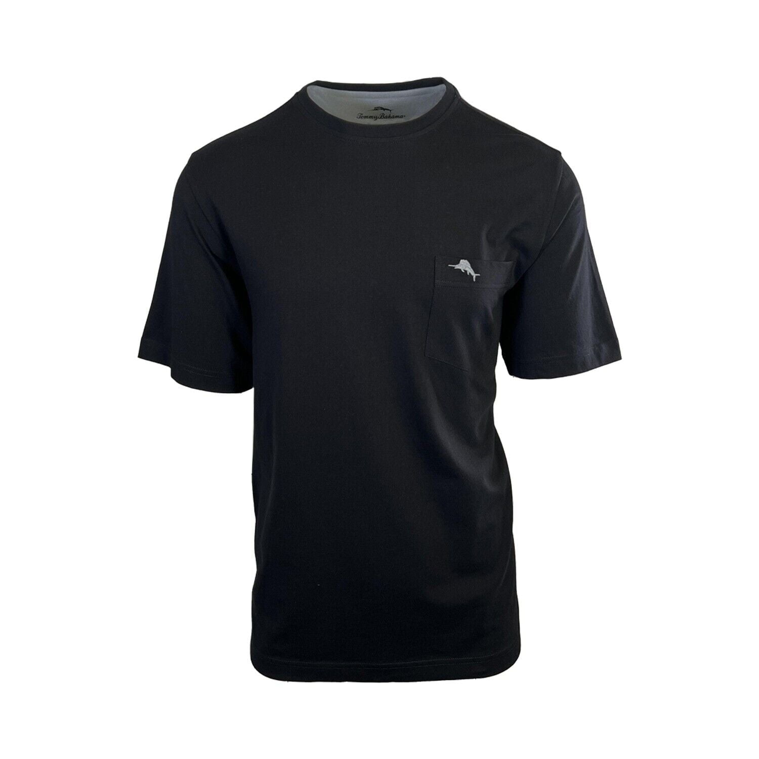 Tommy Bahama Men's Black T-Shirt Crew Neck Bali Skyline Grey Logo Tee ...
