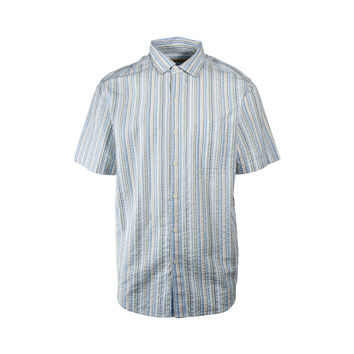 Tommy Bahama Men's Cabo Blue Shirt Lagoon Drive Stripe Pocket S/S (S16 ...