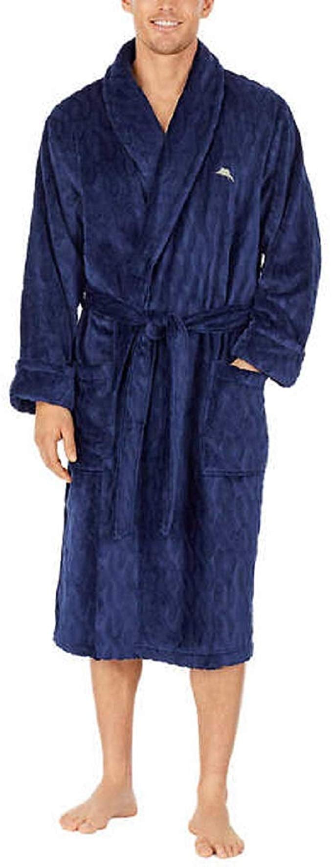 Tommy Bahama Men's Plush Robe, Navy L/XL - NEW - Walmart.com