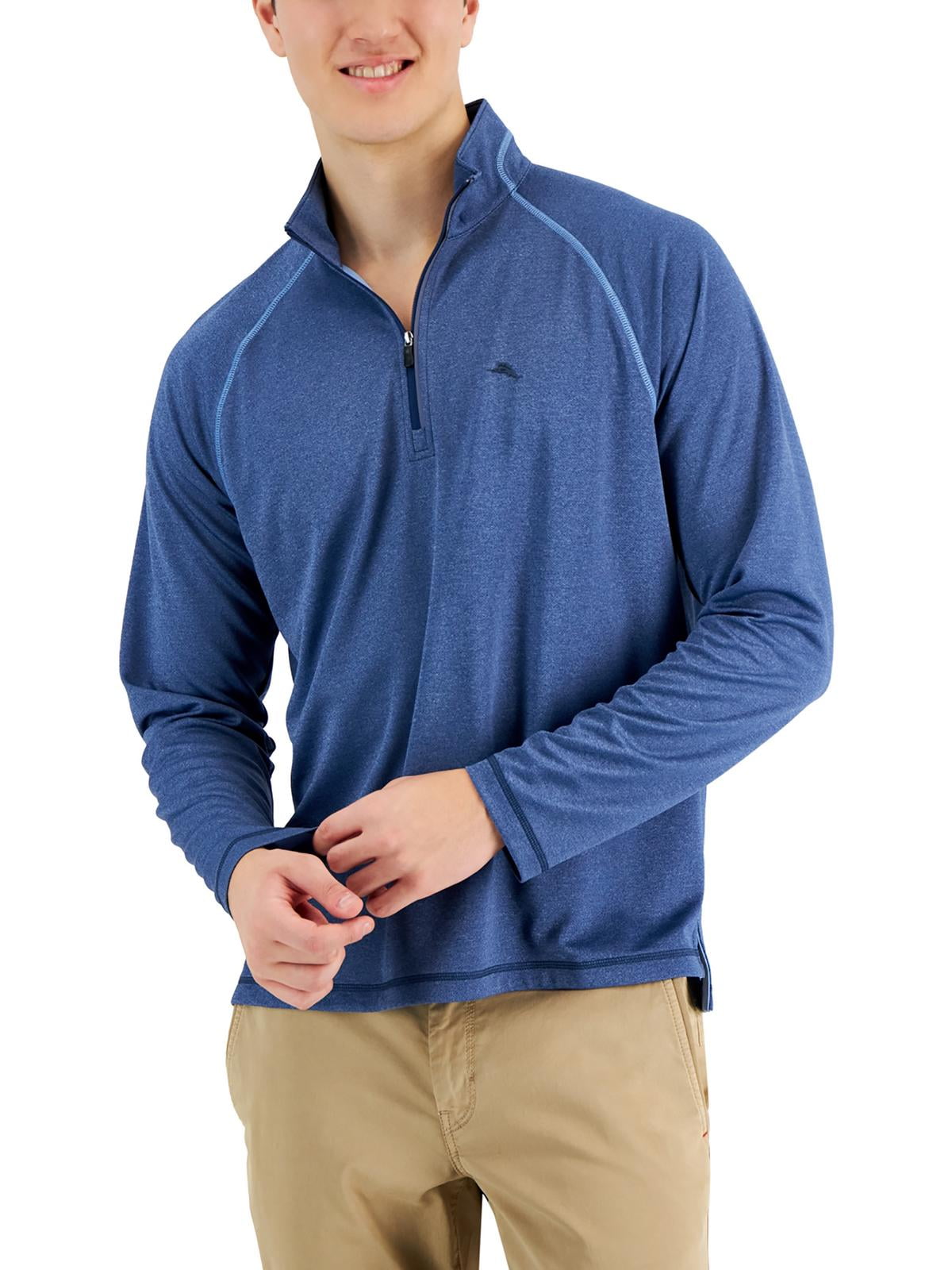 Tommy Bahama Mens Funnel Neck Zipper 1/2 Zip Top - Walmart.com