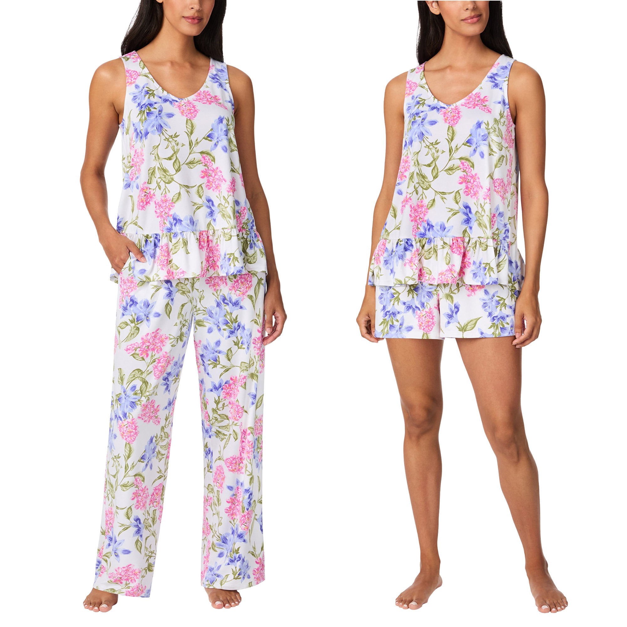 Tommy Bahama Women’s 3-Piece Pajama Set – Tank, Shorts & Pants (White ...