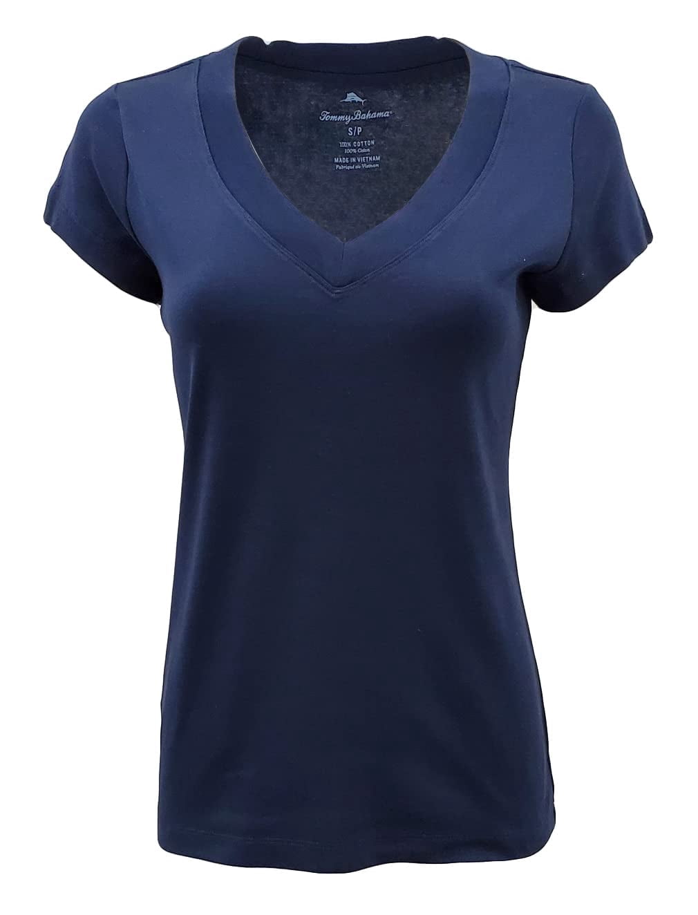 Tommy Bahama Women's Short Sleeve Solid Color V-Neck T-Shirt (Medium ...