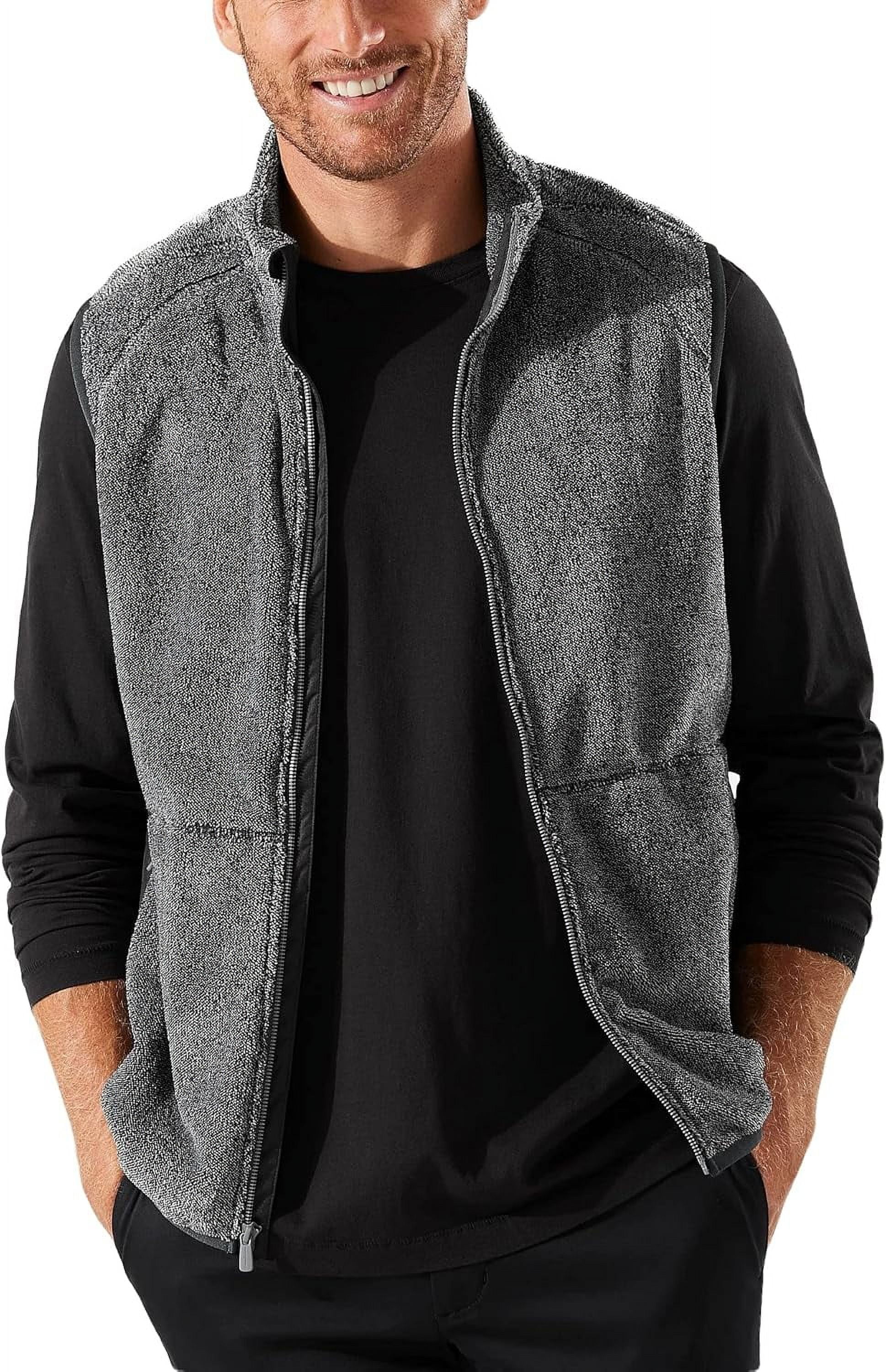 Tommy Bahama Men's Cascade Cozy Vest (Coal, X-Large Tall, XLT ...