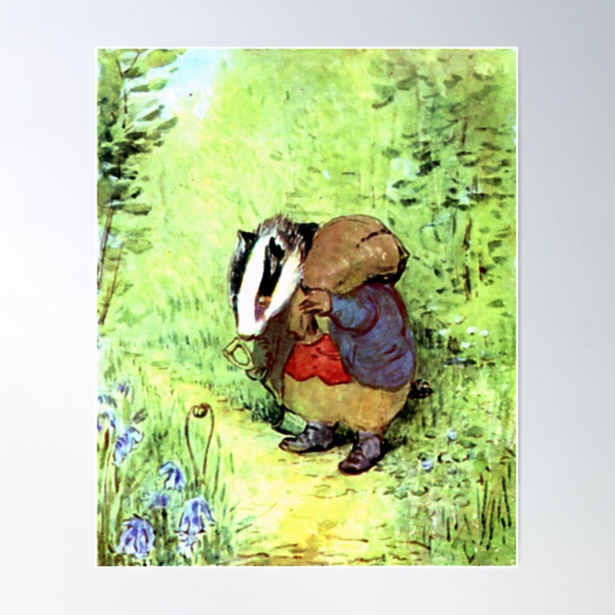 Tommy Brock - Beatrix Potter Poster Wall Art, Modern Wall Decor For ...