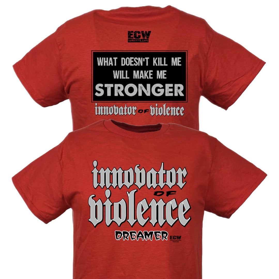 Tommy Dreamer Innovator of Violence ECW Red T-shirt - Walmart.com