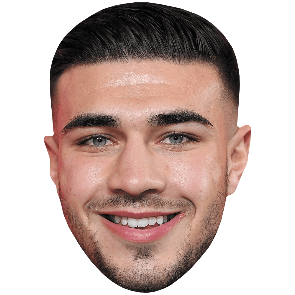 Tommy Fury (Smile) Celebrity Mask, Flat Card Face, Fancy Dress Mask ...